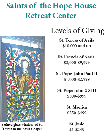 Donate | Hope House Retreat Center